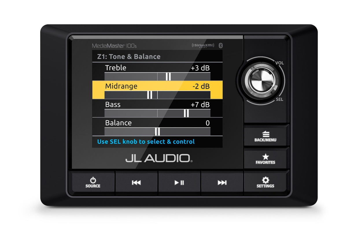 JL Audio MediaMaster 100 - MM100s-BE - Weatherproof Source unit ...